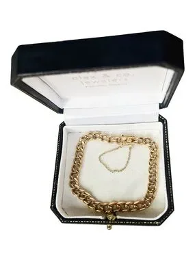 Source Unknown | Accessories | Stunning 8k Gold Chain Link Bracelet ...